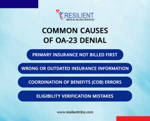 OA-23 Denial Code: Description, Causes and Fixes | Resilient MBS
